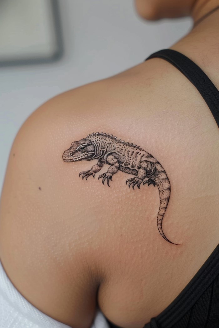 People Are Loving These Small Cute Lizard Tattoos