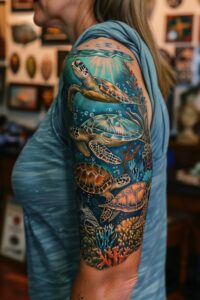 Dive into Beauty: Ocean Tattoo Designs for Women