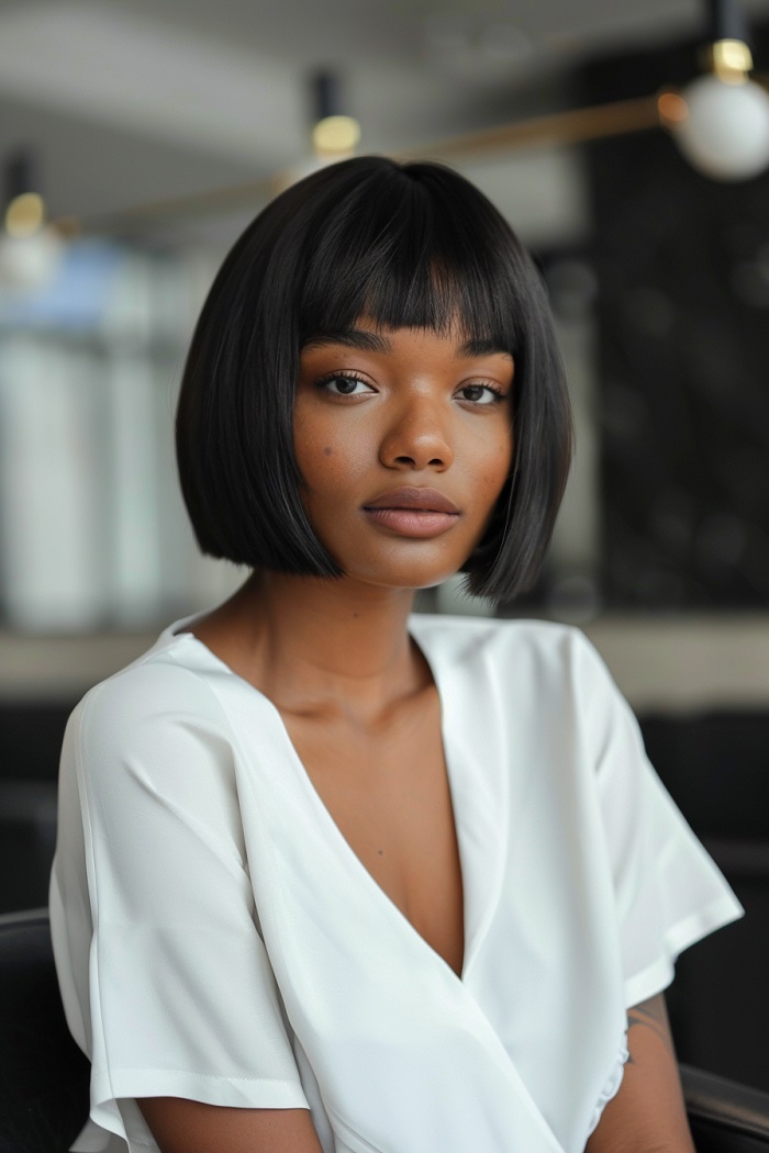 The Blunt Bob Haircut for Women: A Timeless Straight Hair Trend